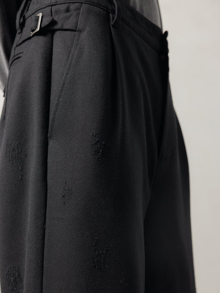 25FW｜Distressed Wool Pants – Professor.E